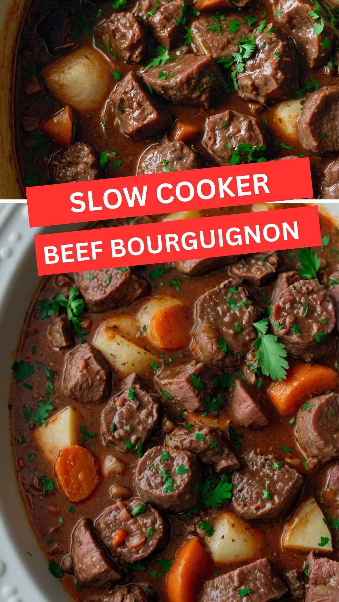 Slow Cooker Beef Bourguignon - Flavor Blaze